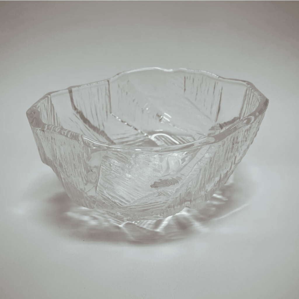 Crystal ‘Ice Castles’ Hoya Japan, Mikasa Footed Oval Iceberg Bowl ...