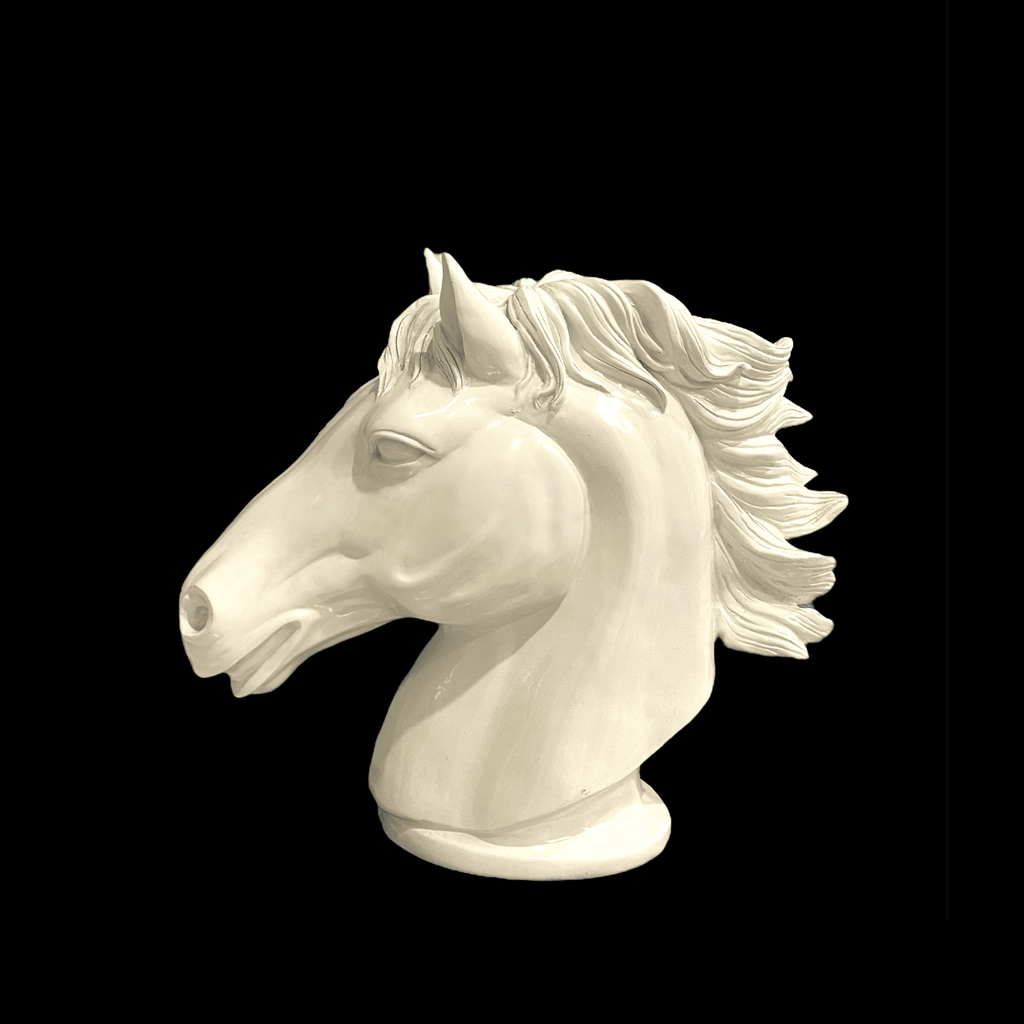 Ivory Horse Bust Decor – Renascence Studio