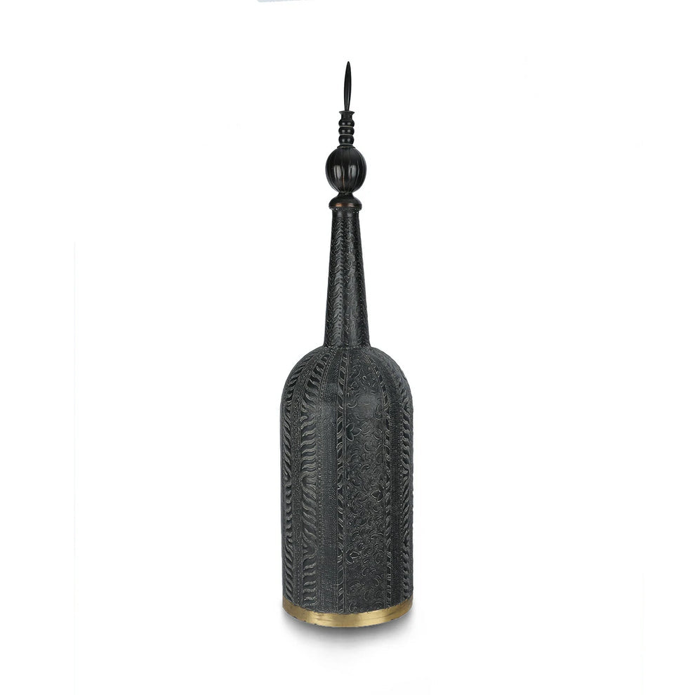 Tarrab Bottleneck Short Brass Pot Floor Decor – Renascence Studio
