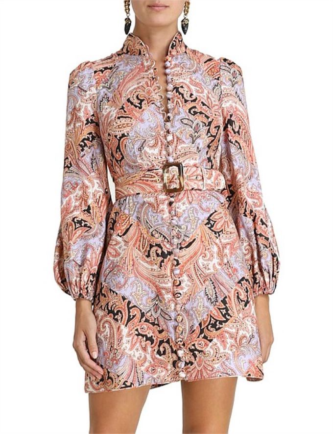 Zimmermann Botanica Chevron Mini Dress Hire – Renascence Studio