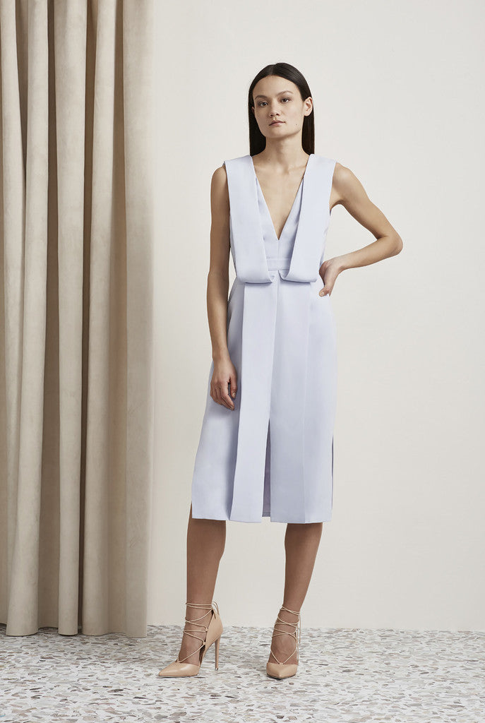 Keepsake Pastel Blue Origami Midi Dress – Renascence Studio