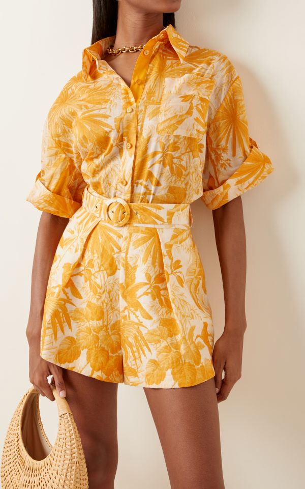 Zimmermann Mae Floral Cotton Shirt and Shorts Set – Renascence Studio