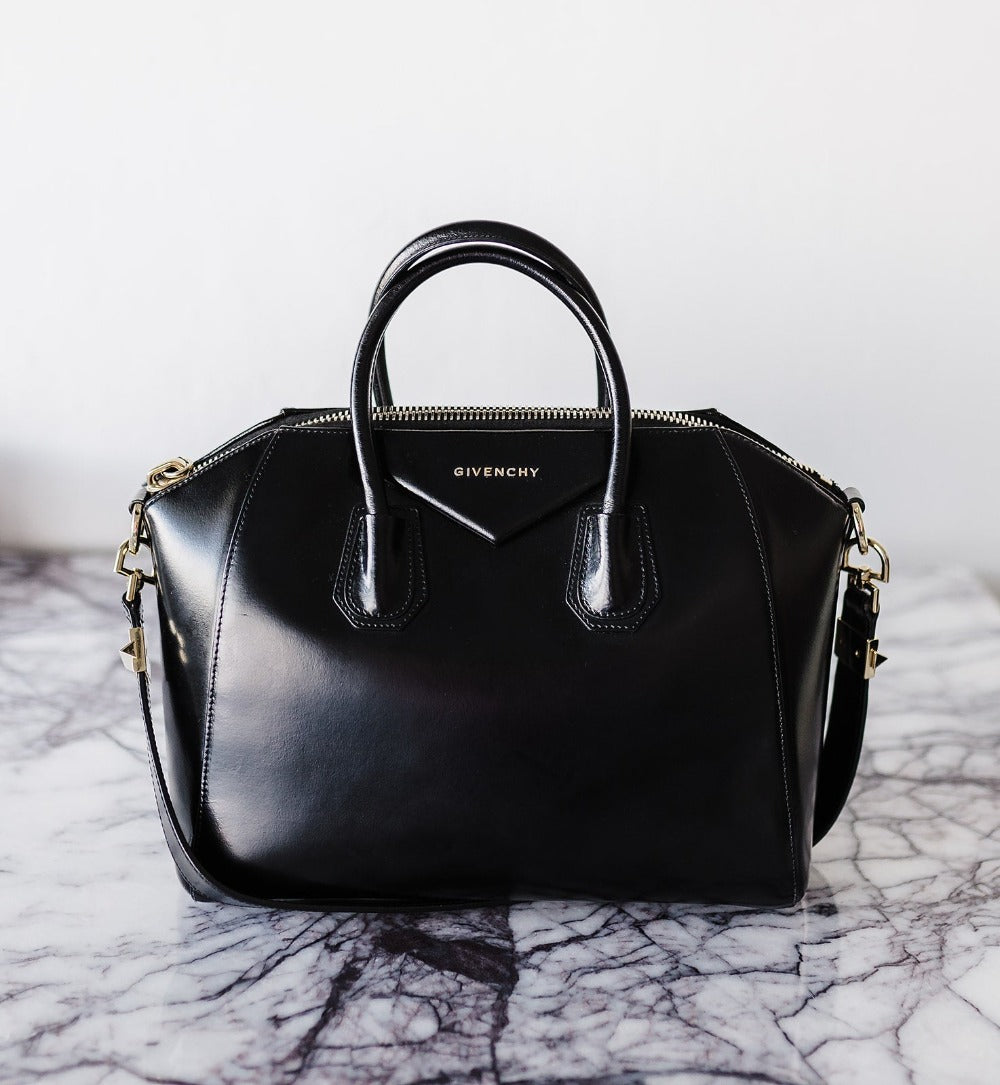 Givenchy Antigona Medium Leather Bag with Pale Gold Tone Hardware ...